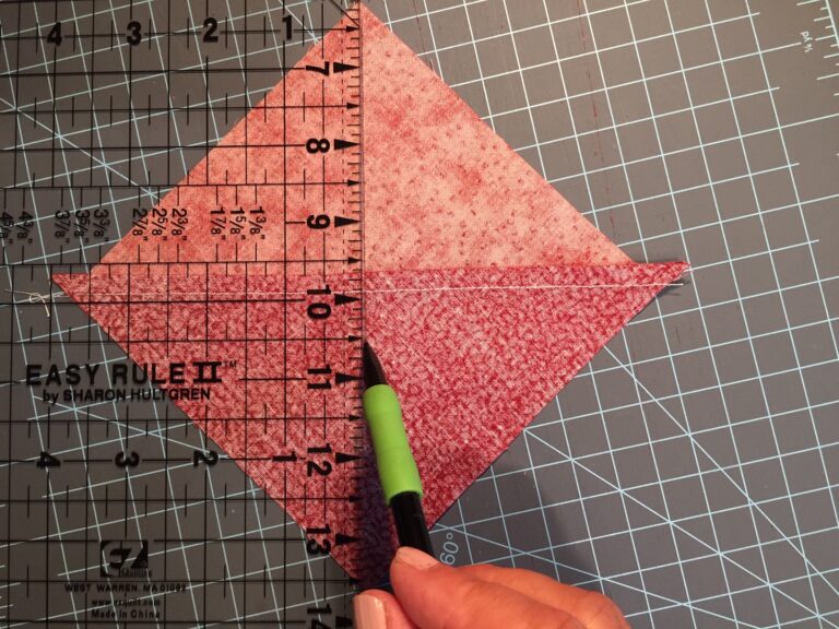 Quarter Square Sawtooth Star Quilt Block for Beginners - lakegirlquilts