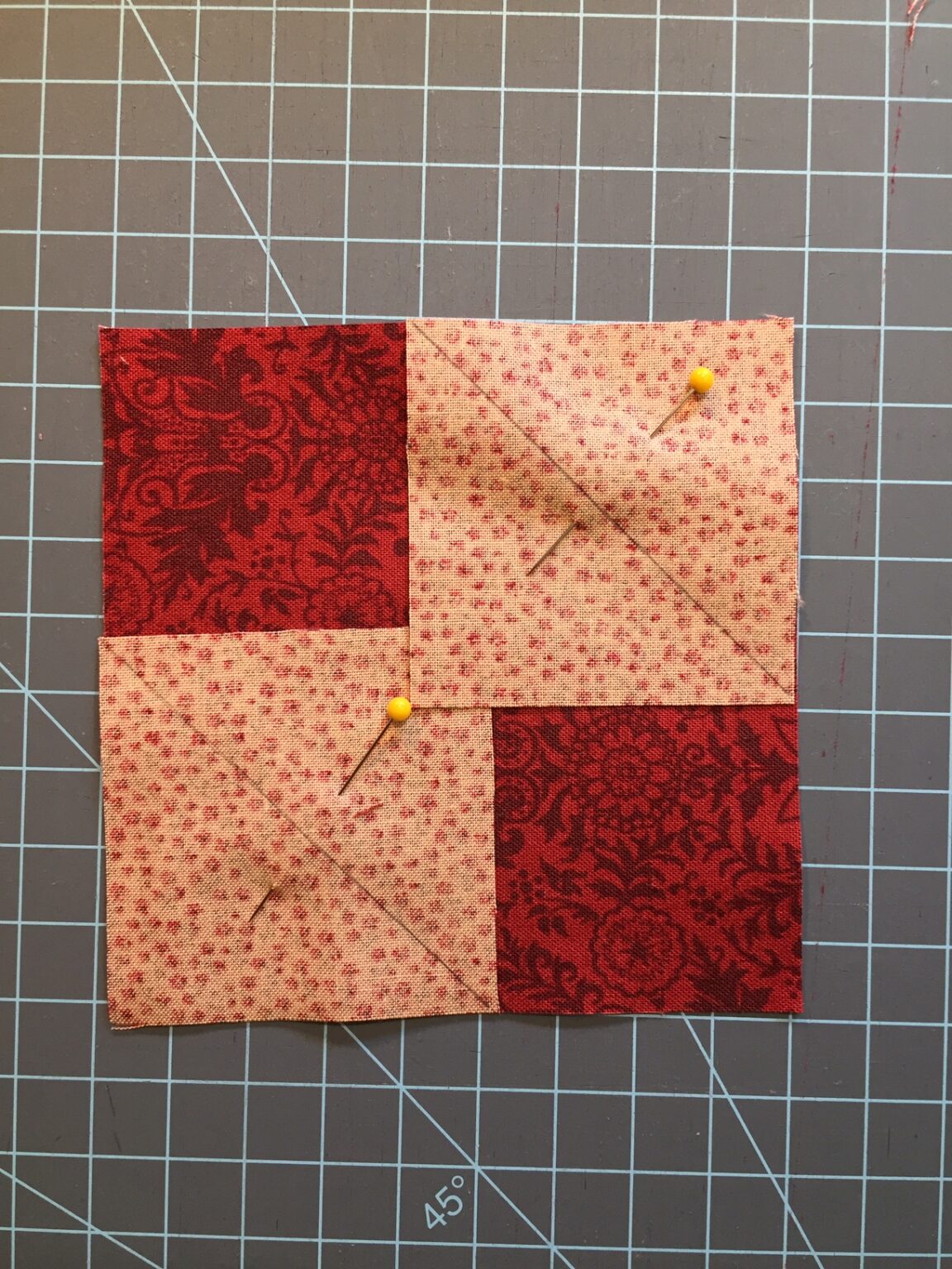 How to Make a Square in a Square Quilt Block for Beginners - lakegirlquilts