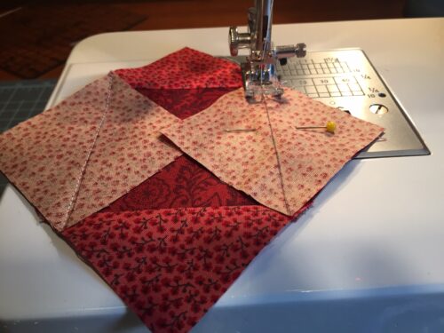 Square in a Square Sawtooth Quilt Block for Beginners - lakegirlquilts