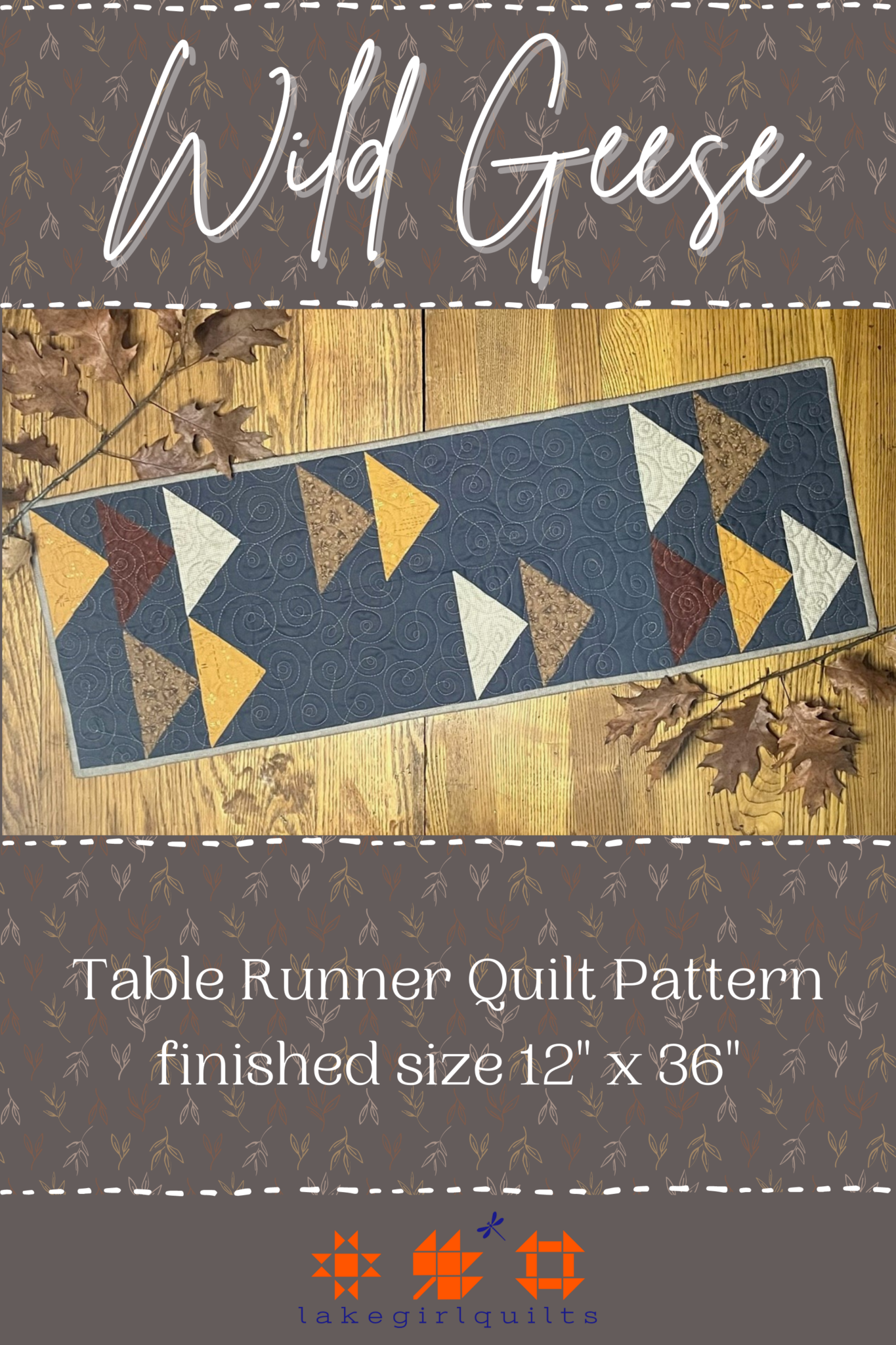 Wild Geese Table Runner Quilt - lakegirlquilts