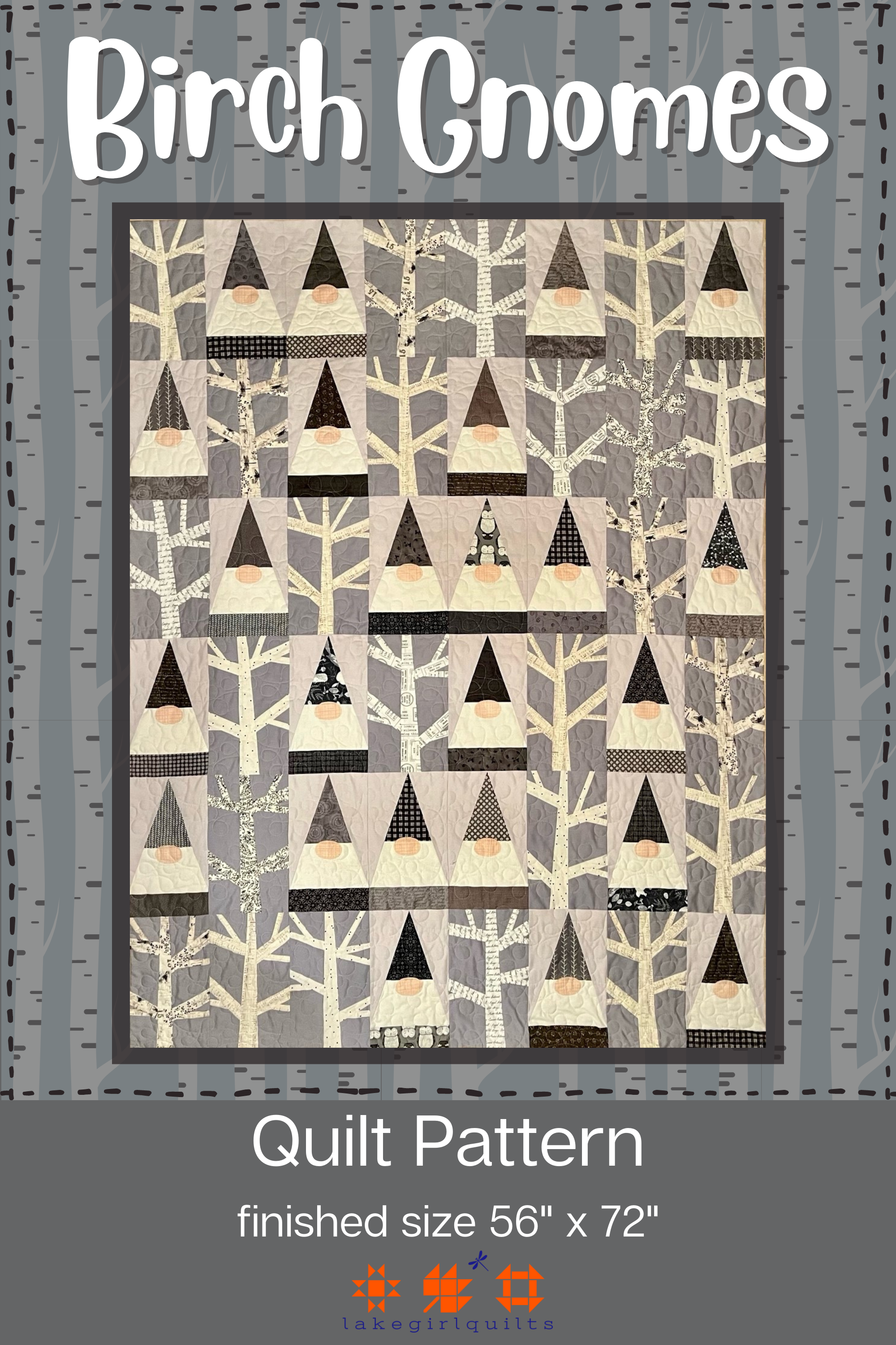 Birch Gnomes Quilt Pattern - lakegirlquilts