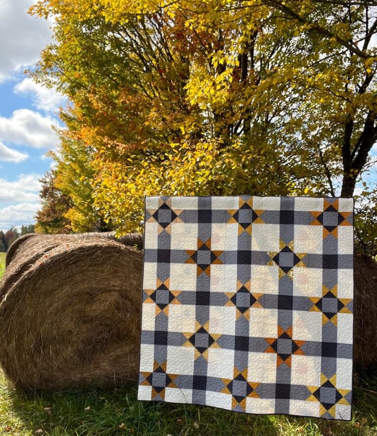Harvest Stars ~ Easy Beginner Quilt Pattern - lakegirlquilts